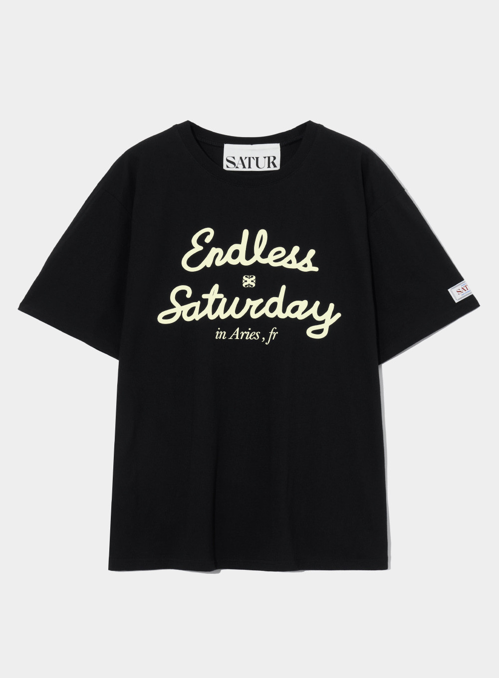 SATUR เสื้อยืด รุ่น Endless Saturday T-Shirt Black (60141OELSSU_S5BKXX ...