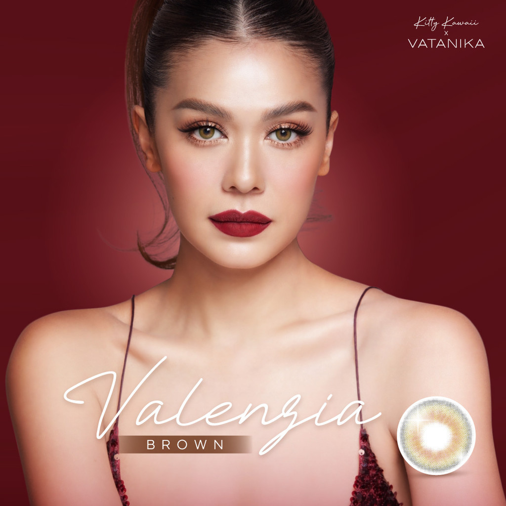 VATANIKA LENS : Valenzia Brown คอนแทคเลนส์โดย แพร วทานิกา | Shopee Thailand