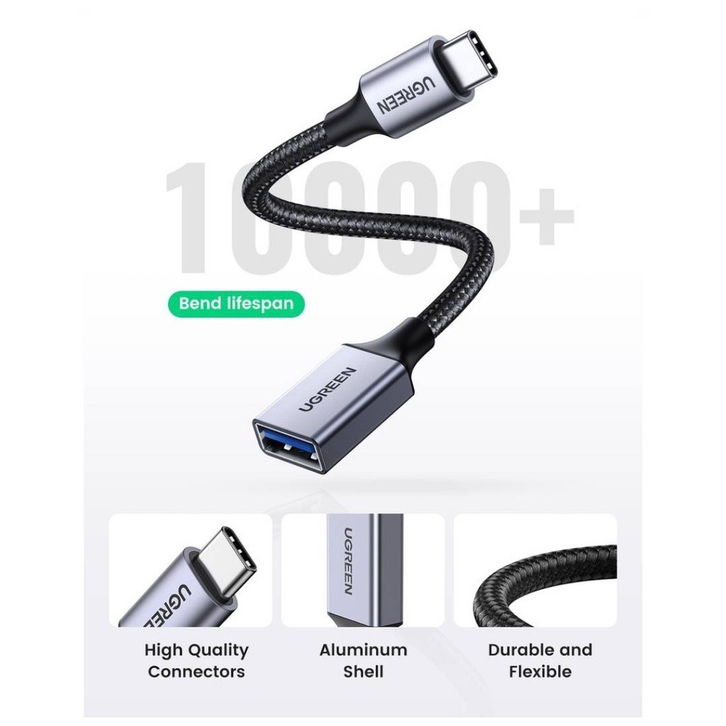 UGREEN อะแดปเตอร์ Ugreen USB-C เป็น USB 3.0 รองรับการซิงค์ข้อมูลสูงสุด ...