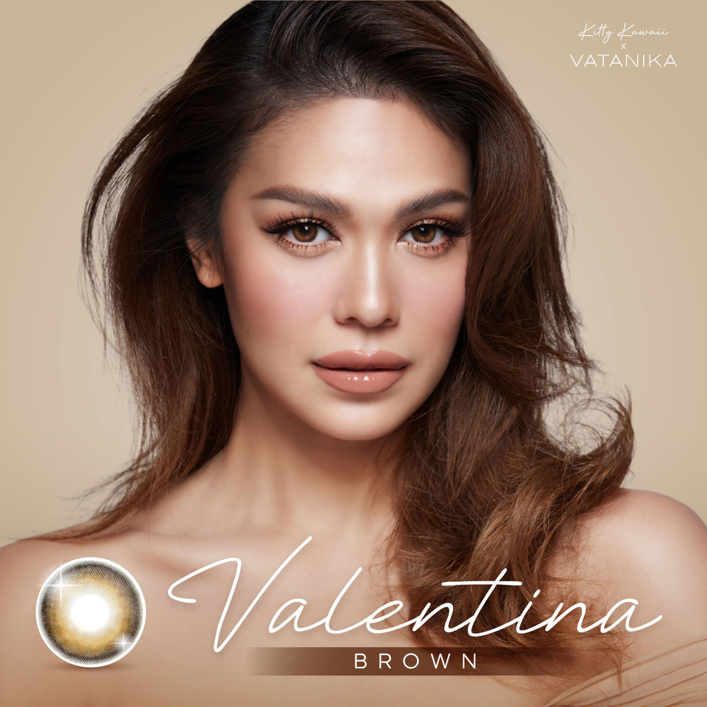 [ขายดี] VATANIKA LENS : Valentina Brown คอนแทคเลนส์โดย แพร วทานิกา | Shopee Thailand