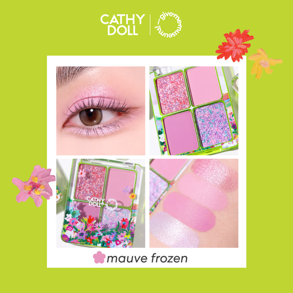Cathy Doll บลูมมิ่งอายพาเลท 1.8g x 4สี เคที่ดอลล์ #กิฟมีมิวเซียม ...