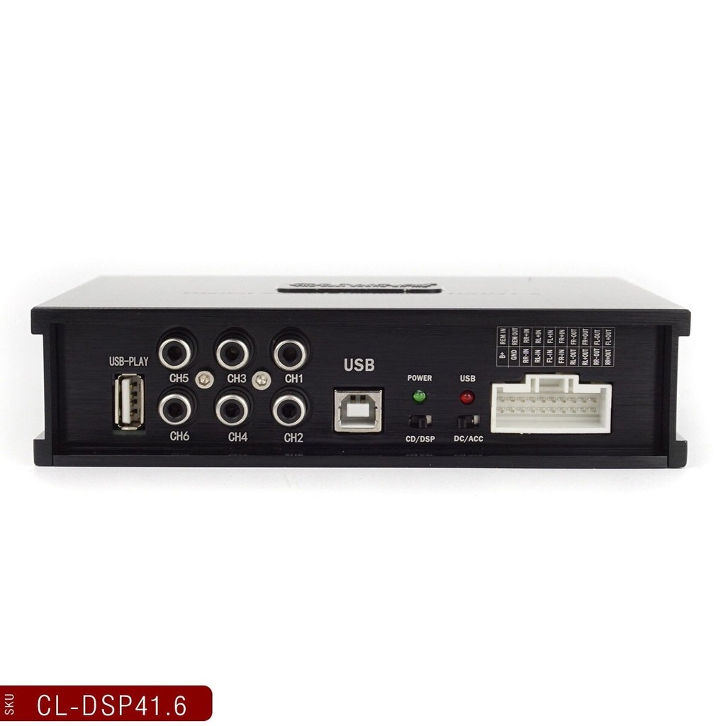 Carwales เครื่องเสียงรถยนต์ เพาเวอร์แอมป์ DSP 6CH CL-DSP431 /CL-DSP41.6 ...