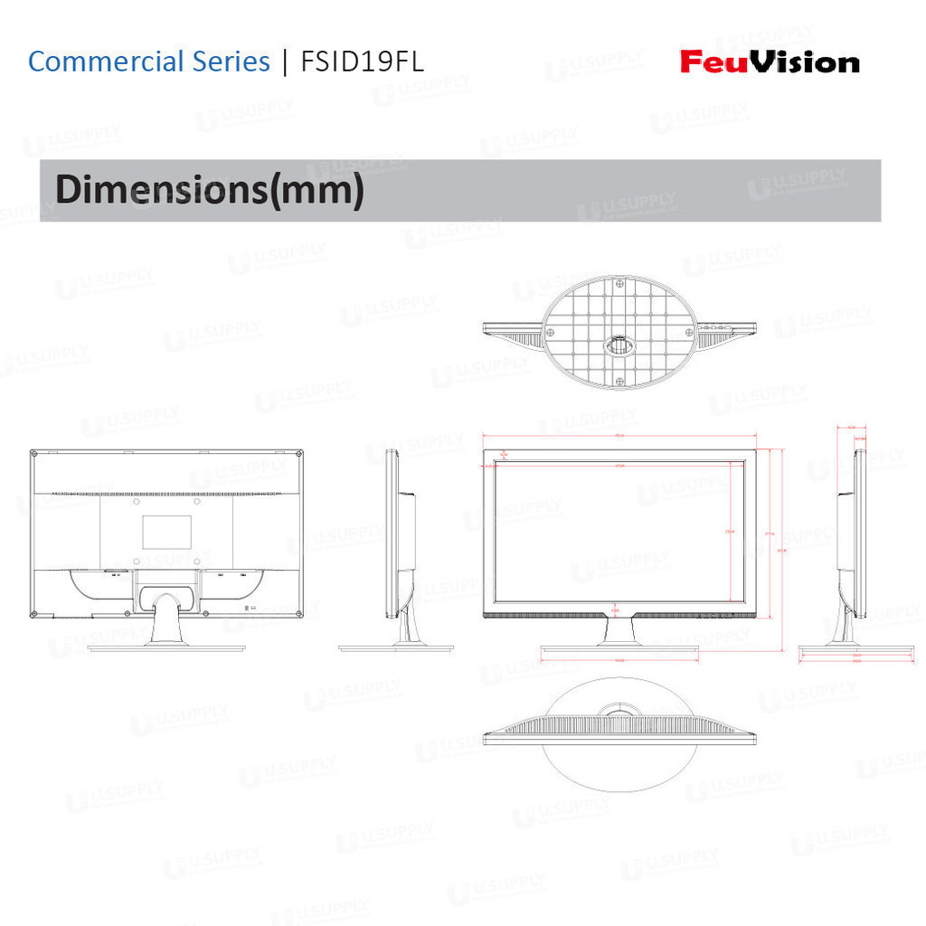 [15.11] จอมอนิเตอร์ FEUVISION ขนาด 19นิ้ว/ 22นิ้ว/ 24นิ้ว VA LED 16:9 ...