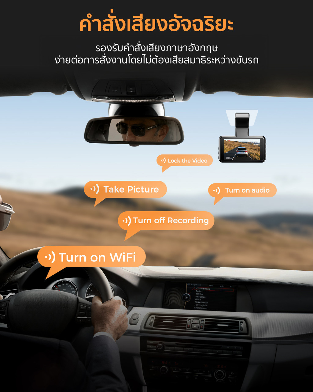 [NEW] AZDOME M17 PRO กล้องติดรถ 3K + 1080P มุมกว้าง 150 องศา USB-C WIFI ...