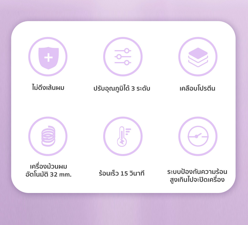 Simplus Curling iron เครื่องม้วนผมอัตโนมัติ 32mm ใช้งานง่ายในคลิกเดียว ...