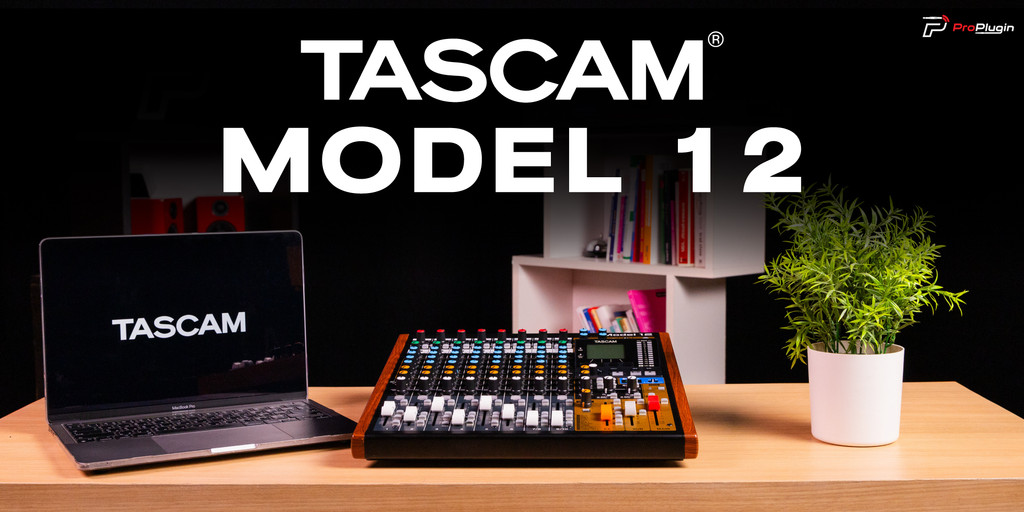 Tascam MODEL 12 Mixer รองรับการบันทึกเสียง คุณภาพระดับมืออาชีพ live streaming (ProPlugin ...