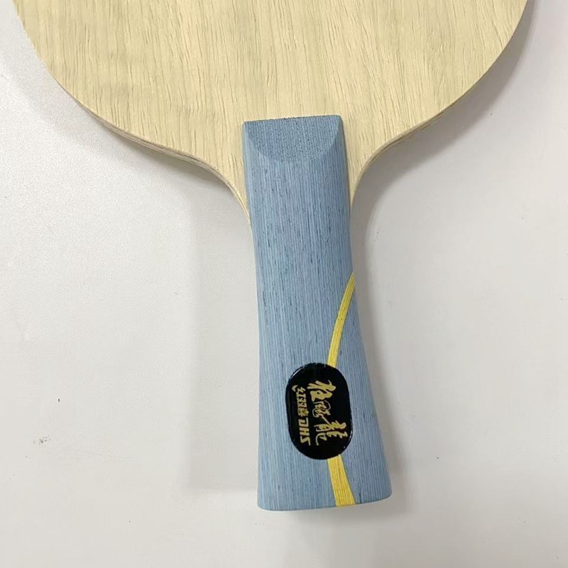 Diy W968 Hurricane ยาว V ไม้ปิงปอง Offense Ping Pong Paddle สีเหลืองและสีดําผสมไฟเบอร์ ZLC ใบมีด ...