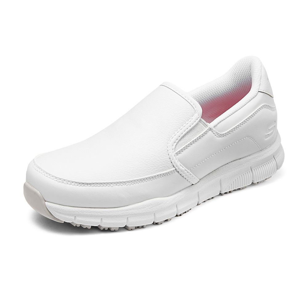 Skechers สเก็ตเชอร์ส รองเท้า ผู้หญิง Work Nampa Shoes - 77236-WHT ...