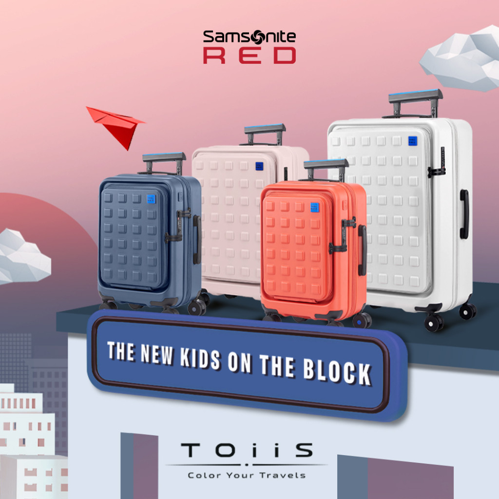 SAMSONITE RED กระเป๋าเดินทางล้อลาก ขยายได้ รุ่น TOIIS M ขนาด 28 นิ้ว ...
