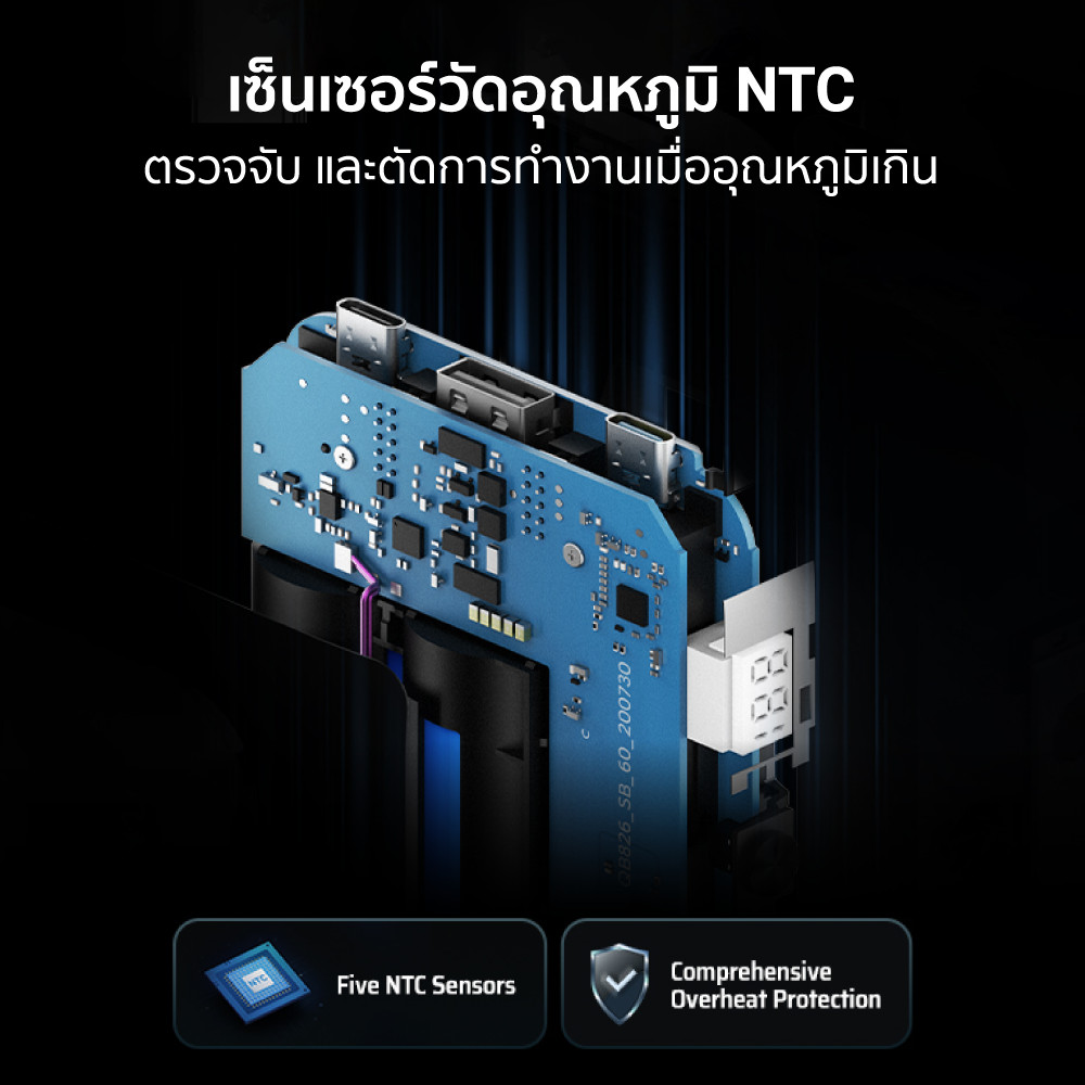 [ลดเหลือ 2249] CUKTECH PB250 แบตสำรอง 210W CCC/ CE ความจุ 25000mAh USB-A 100W , USB-C 100W ชาร์จ ...