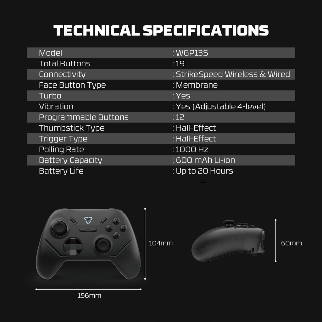 FANTECH รุ่น WGP13S จอยเกมมิ่ง joystick คอนโทรลเลอร์ รูปทรงสไตล์ X-BOX ...