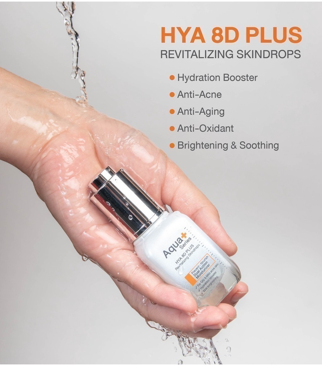 (ส่งฟรี) Aqua+ Series HYA 8D PLUS Skindrops 20 ml. & Bright-Up Daily Moisturizer 30 ml. | Shopee ...
