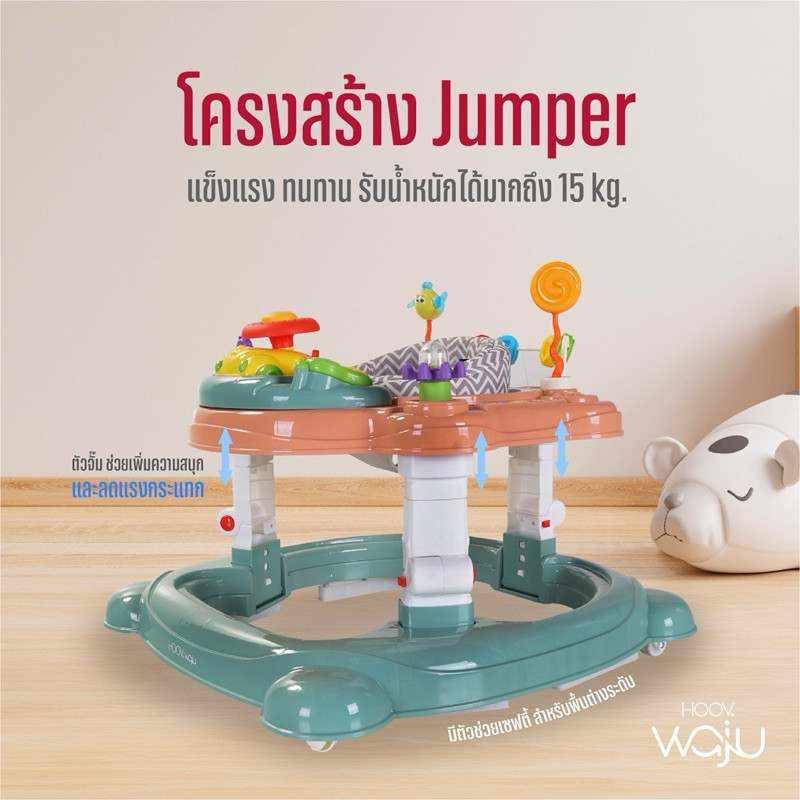 CAMERA รถพยุงเดิน รถหัดเดิน HOOV Waju สองสีน่ารัก รับน้ำหนัก 15kg h-101 ...