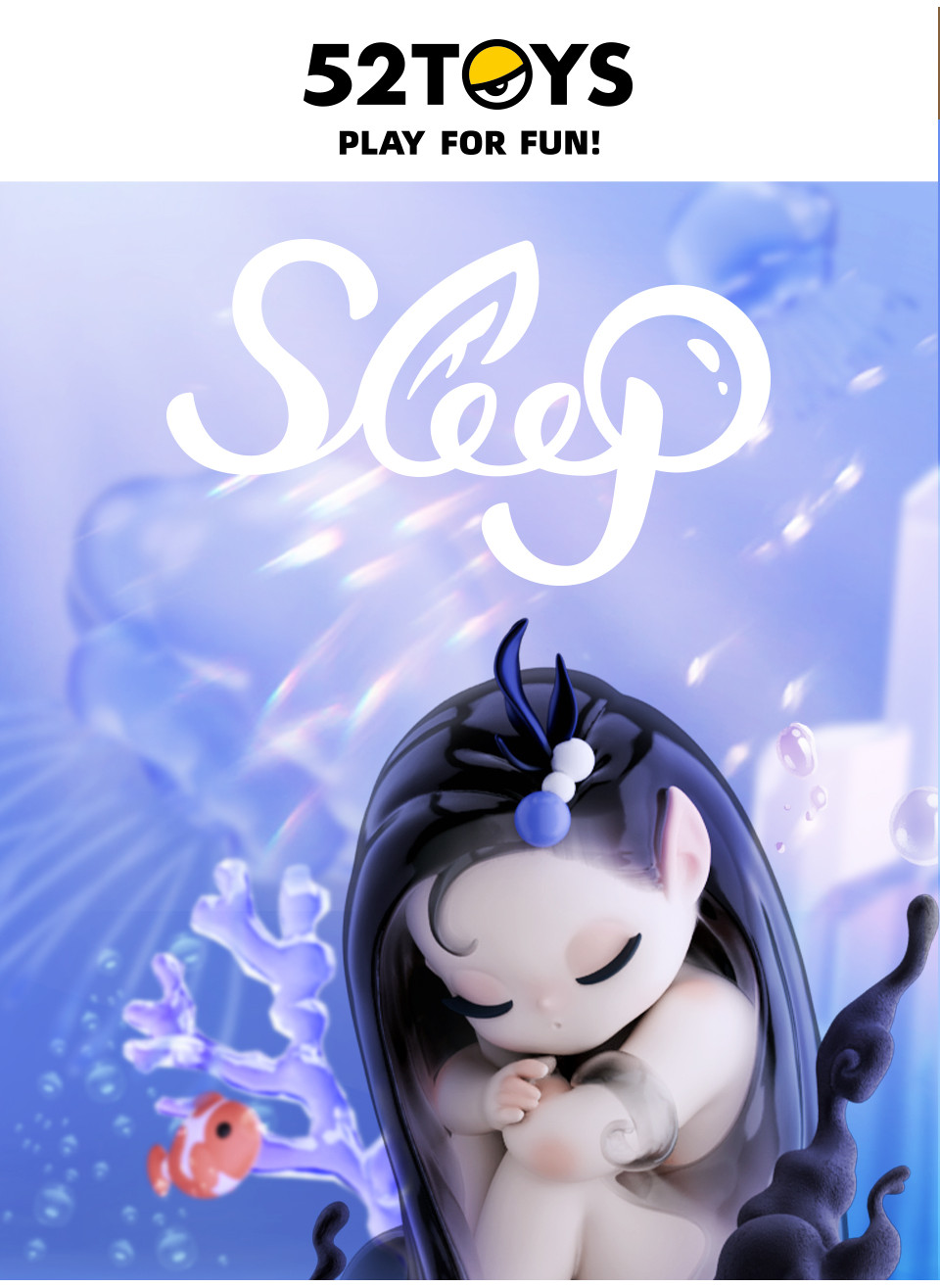 52TOYS Sleep Sea Elves Series Blind Box Figure Toy | Shopee Thailand
