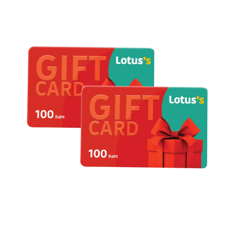 PREMIUM LOTUS GIFT CARD มูลค่า 100 บาท สำหรับแถมสินค้าที่ร่วมโปรโมชัน ...
