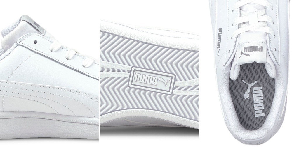 PUMA SPORT CLASSICS - รองเท้ากีฬา Smash Leather สีขาว - 35672202 ...
