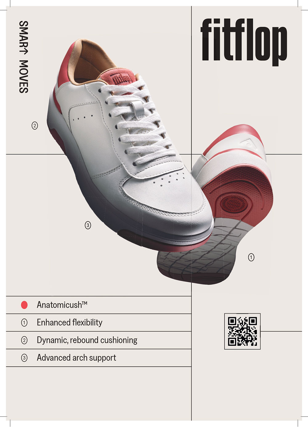 FITFLOP RALLY TUMBLED-LEATHER CREPE รองเท้าผ้าใบผู้หญิง รุ่น GL9-194 สี ...