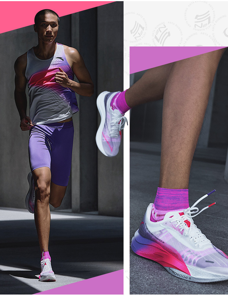 ANTA C202 5 GT ผู้ชาย มาราธอน มืออาชีพ รองเท้าวิ่ง ทนต่อการสึกหรอ การ ...