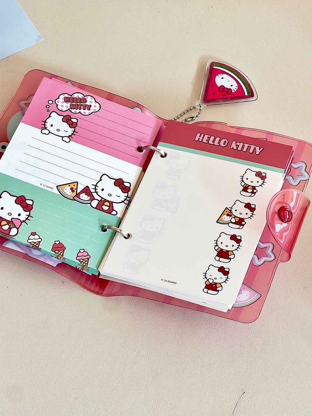 โอฮายะ | Pink hello kitty | สมุดเปล่า ขนาด a6 แนวนอน 100 แผ่น | Shopee Thailand