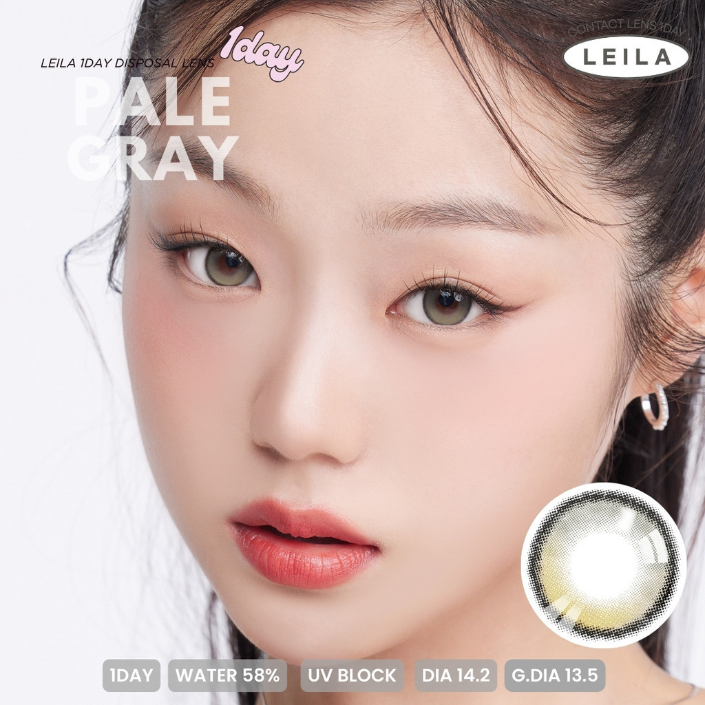 LEILA 1DAY Pale GRAY 6ชิ้น คอนแทคเลนส์รายวัน | Shopee Thailand