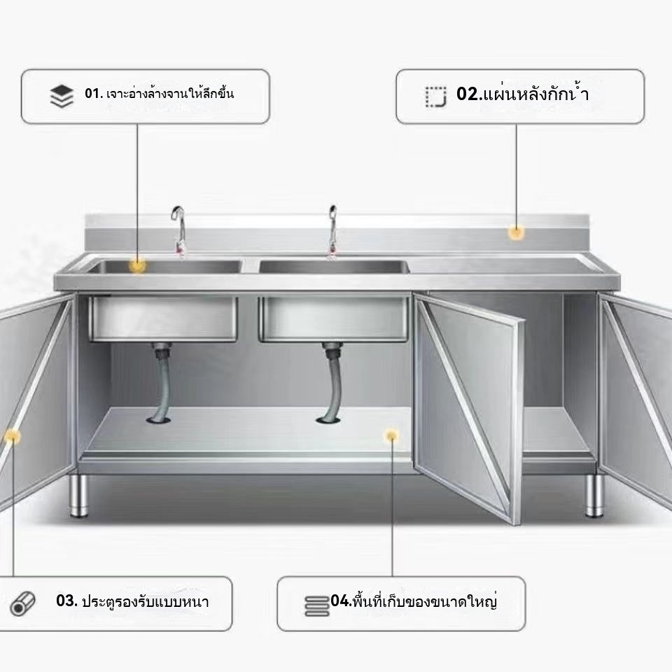 304 สแตนเลส ตู้สระว่ายน้ำ อ่างล้างจาน ครบชุด ครบชุด ห้องครัว ตู้ อ่างล้างจาน ร้านอาหาร บ้าน อ่าง ...