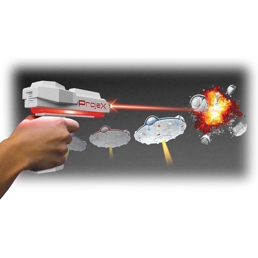 Projex Animated Game เกมอาร์เคด โปรเจ็คเตอร์ ปืนเลเซอร์ เล่นได้ 2 คน ยิงเป็ด จานบิน เป้าบิน ...