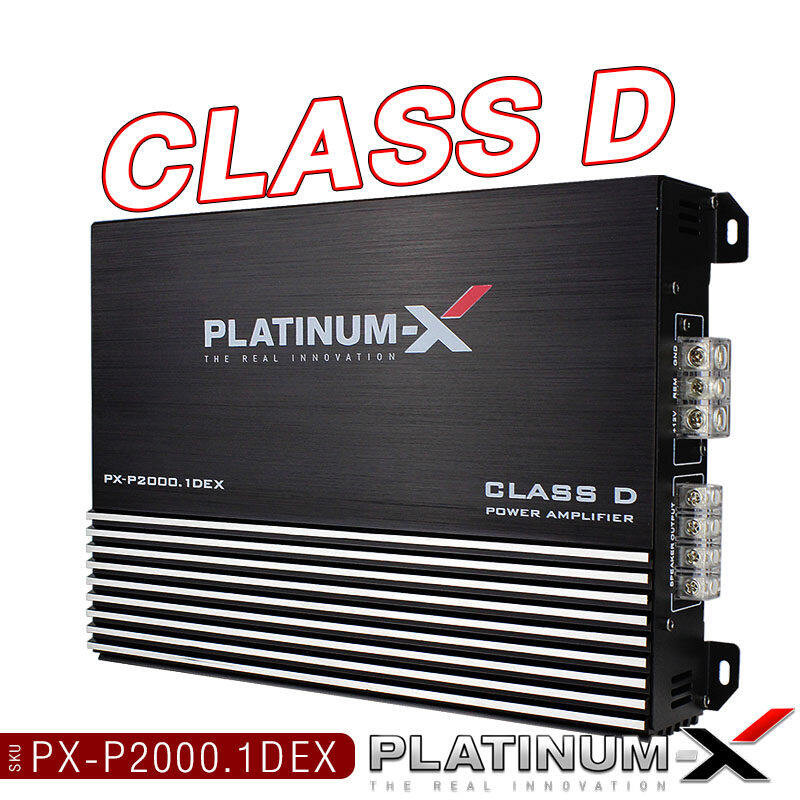 PLATINUM-X ชุดเครื่องเสียงรถยนต์ เพาเวอร์แอมป์ Class D A1000.1DEX/D2500 ...