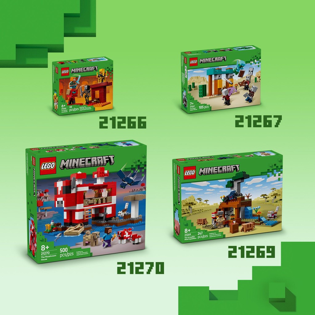 LEGO Minecraft 21268 The Baby Pig House (238 Pieces) | Shopee Thailand