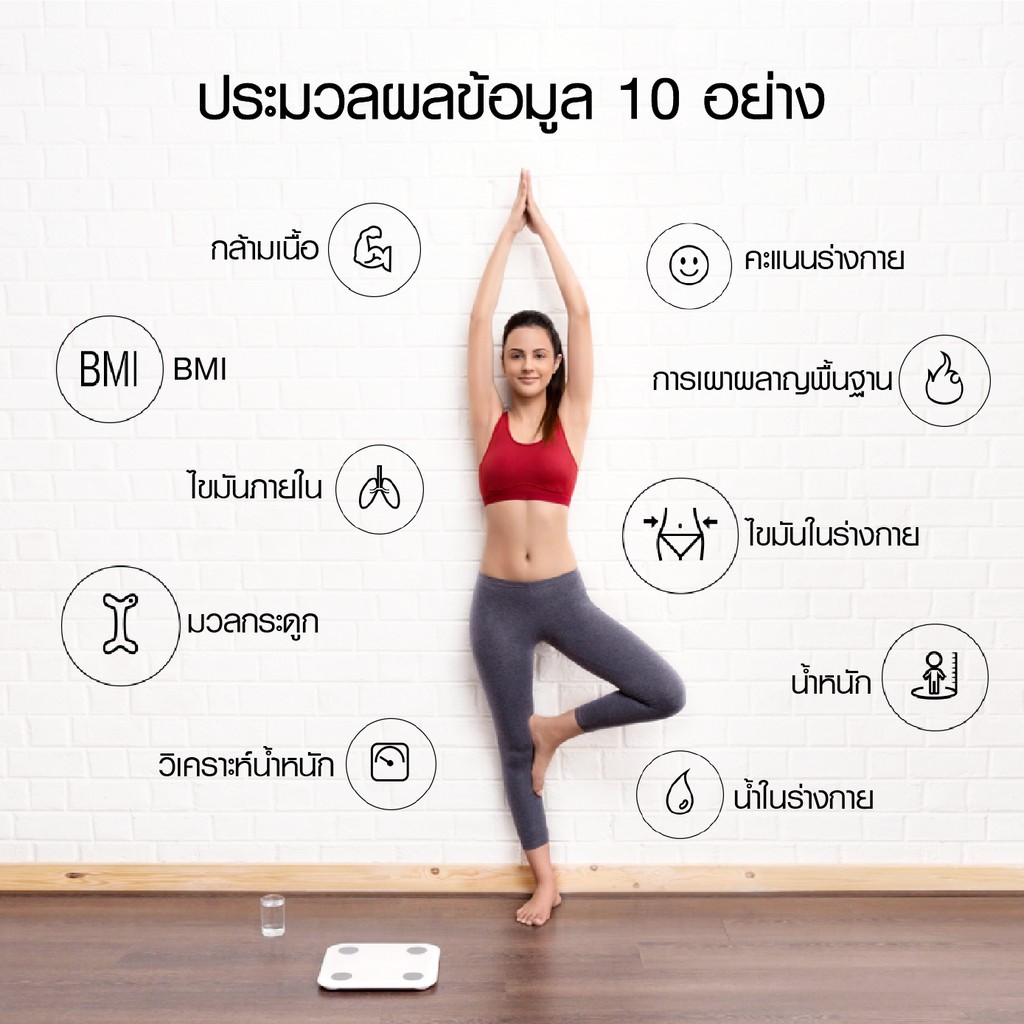 (ราคาพิเศษ) Xiaomi Mi Body Composition Scale 2 / Smart Scale 2 เครื่อง ...