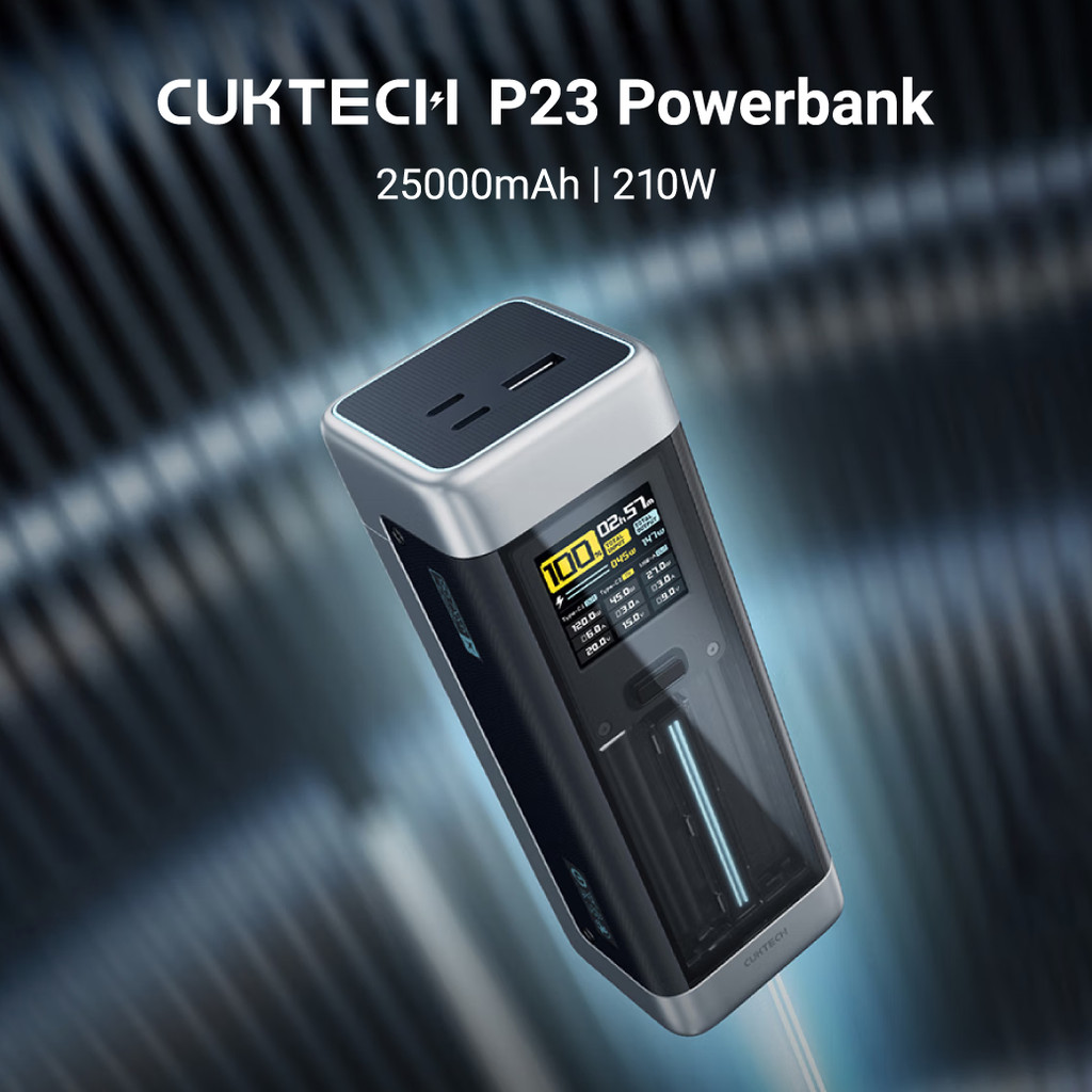 [ลดเหลือ 3374] CUKTECH P23 Powerbank แบตสำรอง 25000mAh CCC / CE จ่ายไฟพอร์ตเดียวแรงสุด140W จ่าย ...