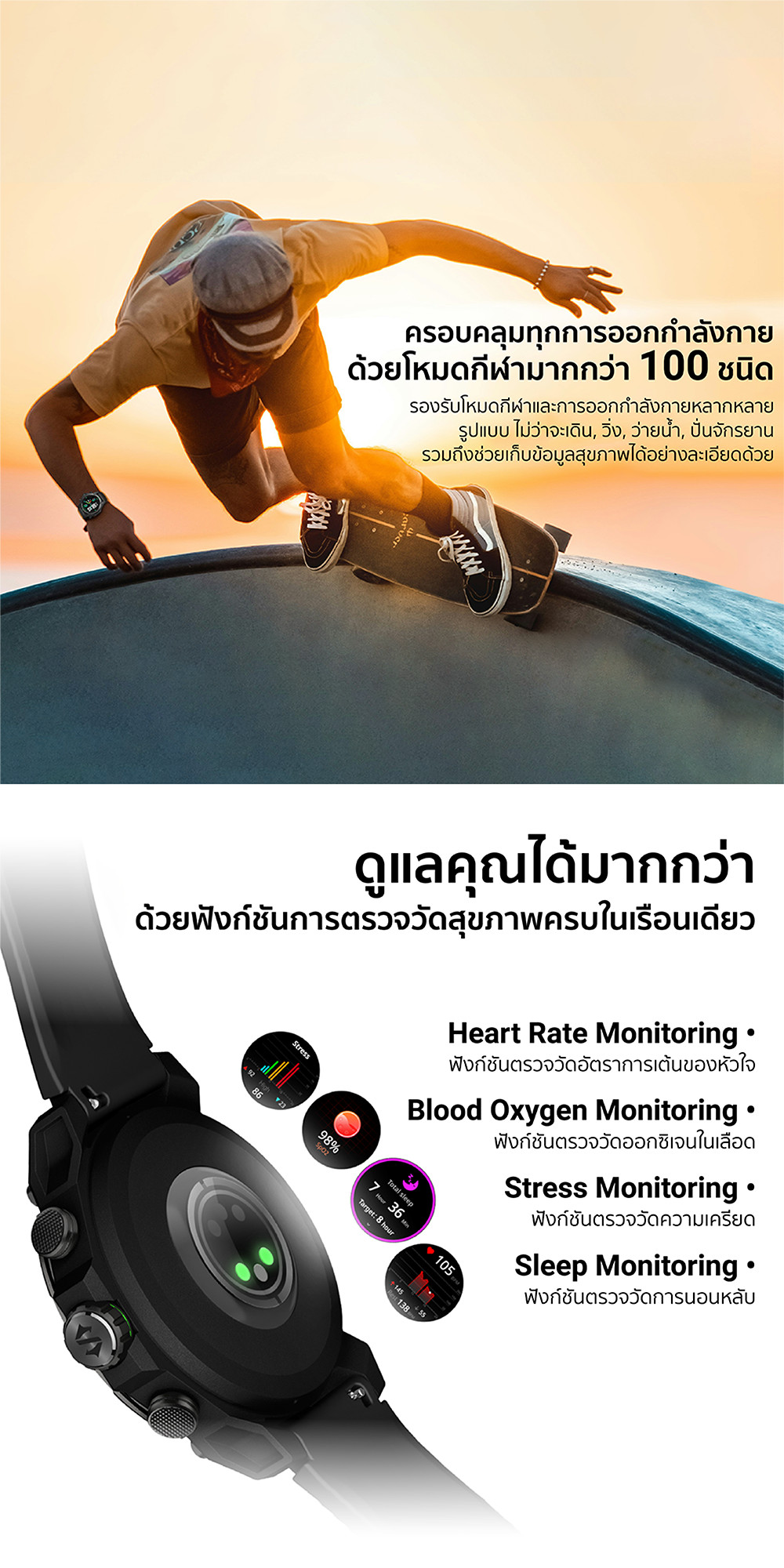 [ลดเหลือ 1942] Black Shark S1 Pro / GS3 สมาร์ทวอทช์ Smartwatch Chat GPT ...