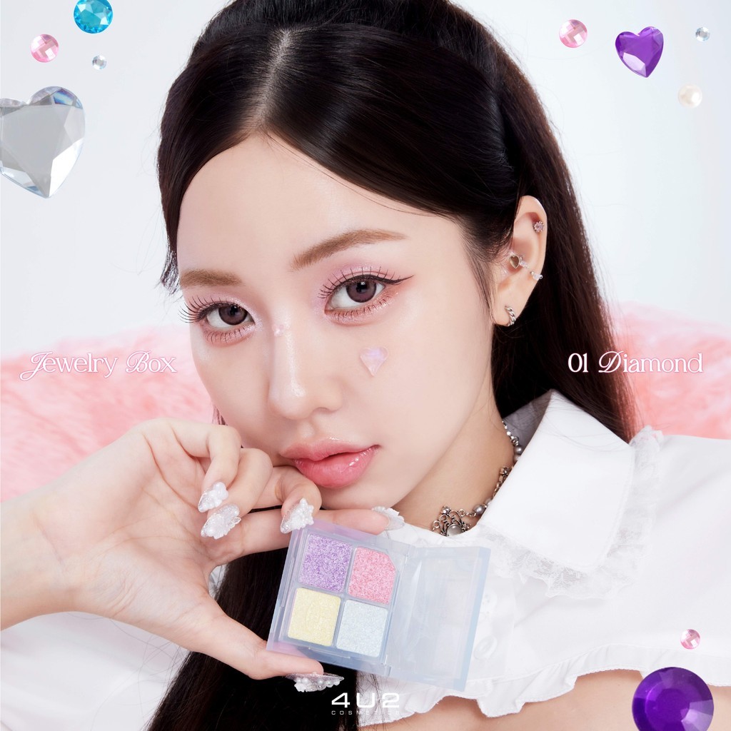 พาเลทตา 4U2 JEWELRY BOX - 4u2 eye shadow พาเลทอายแชโดว์ 4 สี ...