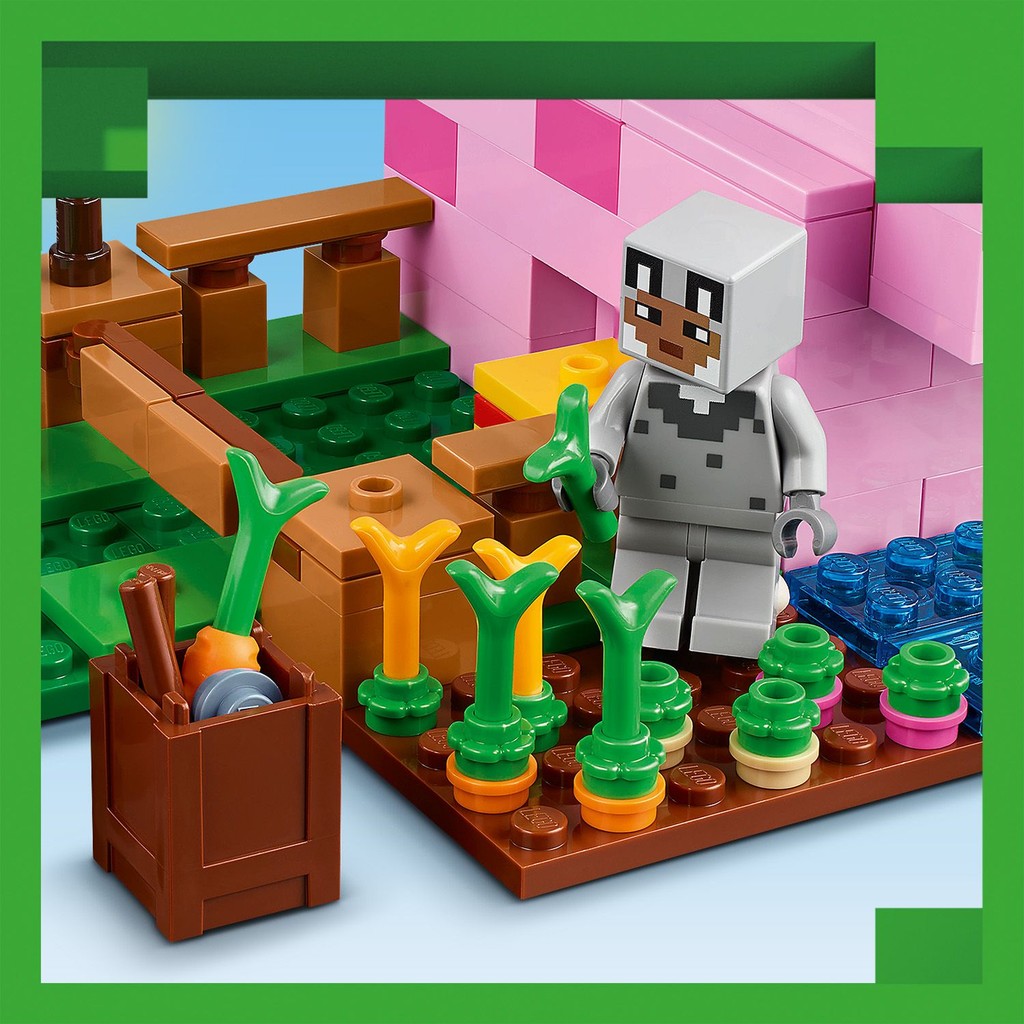 LEGO Minecraft 21268 The Baby Pig House (238 Pieces) | Shopee Thailand