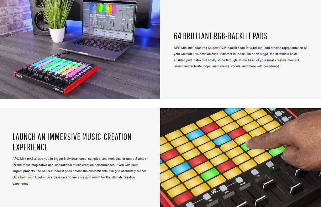AKAI APC MINI MK2 Luanch pad controller คุณภาพ ทัชชิ่งดี สัมผัสเยี่ยม ...