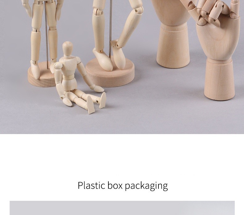 Rex TT Giorgione wooden hand puppet man with flexible joints to imitate ...