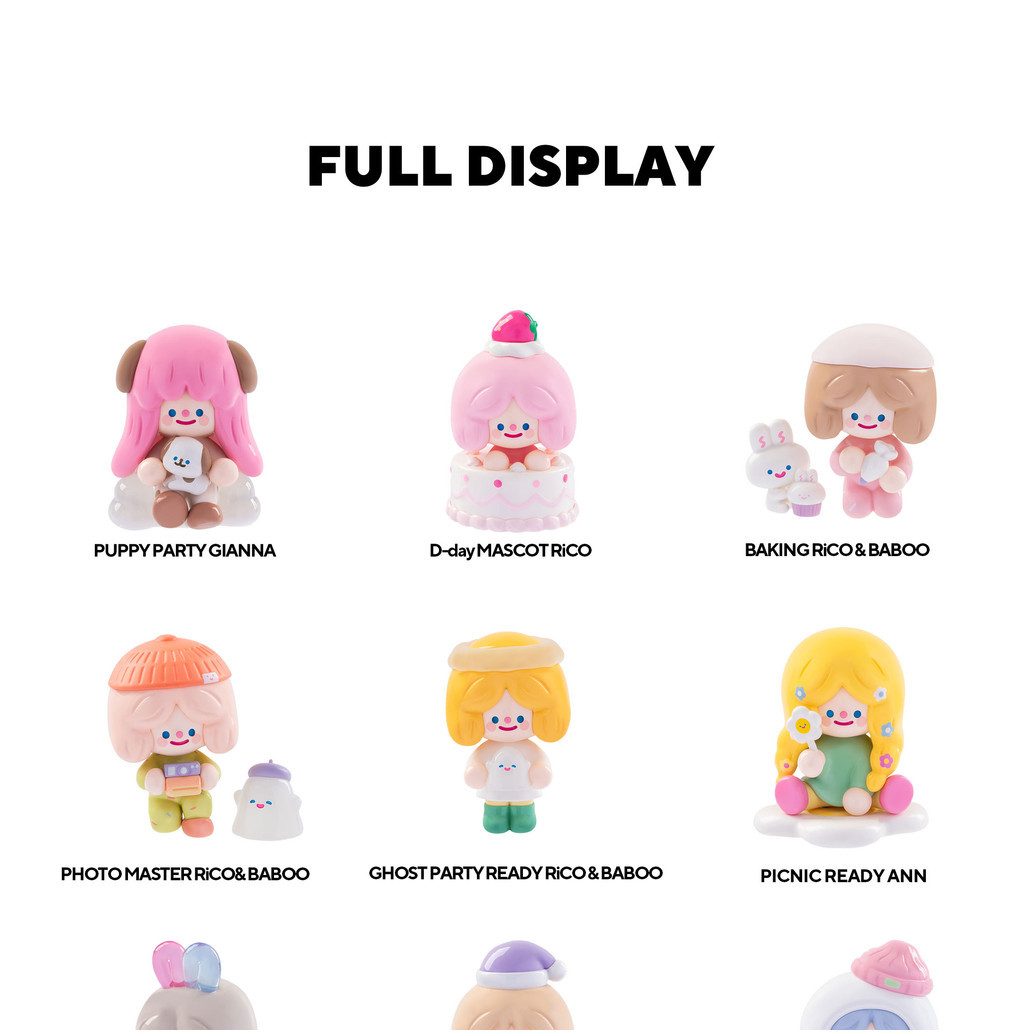 FINDING UNICORN RiCO Happy Home Party Series Blind Box（Single Box 1Pc ...