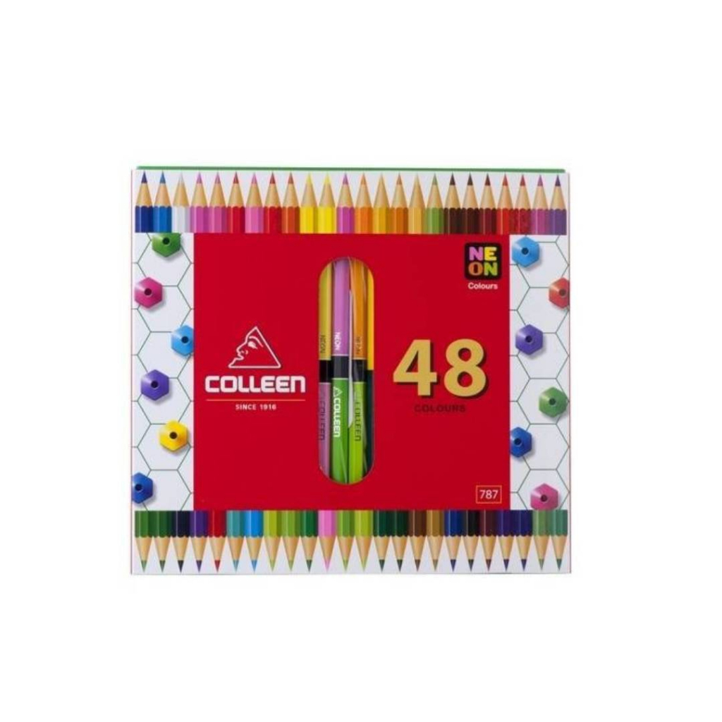 สีไม้คอลลีน Colleen Colored Pencils รุ่น # 787 สองหัวแท่งเหลี่ยม 12/24 ...