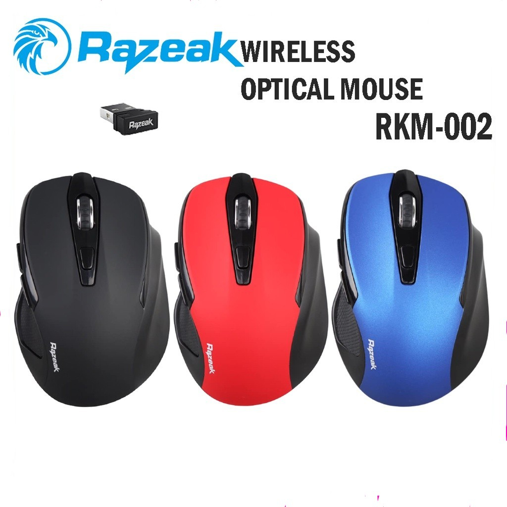 Razeak RWM-002 Mouse Wireless Optical เมาส์ไร้สาย | Shopee Thailand