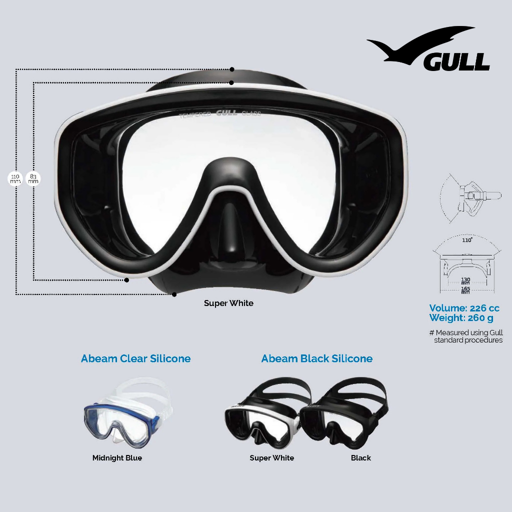 หน้ากากดำน้ำ GULL ABEAM MASK | Shopee Thailand