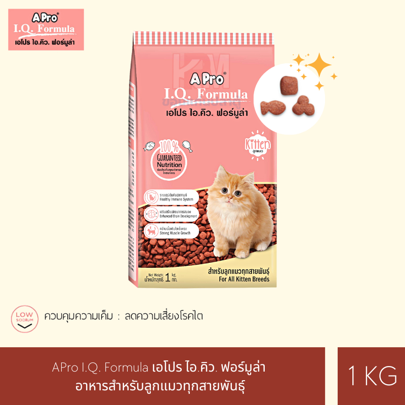 APro I.Q. Formula Kitten Cat Food เอโปร ไอ.คิว. ฟอร์มูล่า อาหารสำหรับ ...