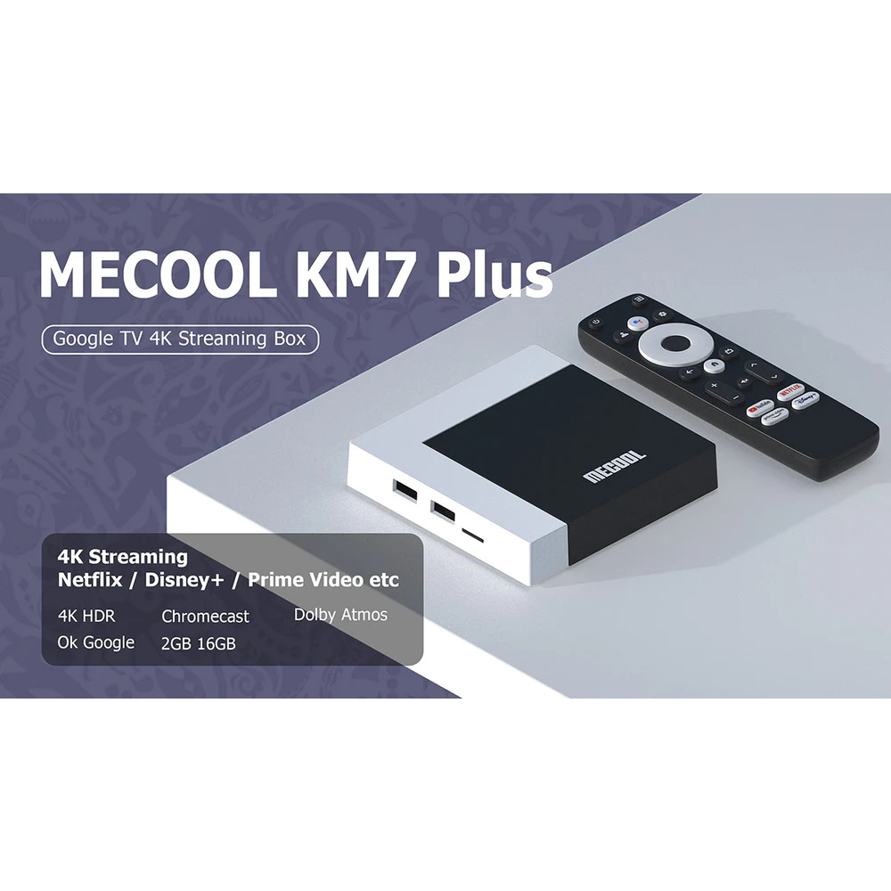 [ศูนย์ไทย PEAKHD] Mecool KM7 PLUS รุ่นใหม่ล่าสุด Android 11 S905Y4 Ram 2GB / 16GB OS : Google TV ...