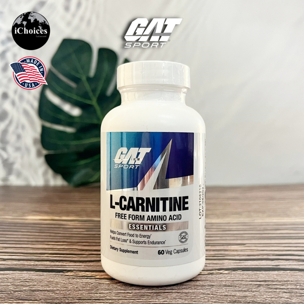 [GAT SPORT] L-Carnitine 500 mg 60 Vegan Capsules แอล-คาร์นิทีน | Shopee Thailand