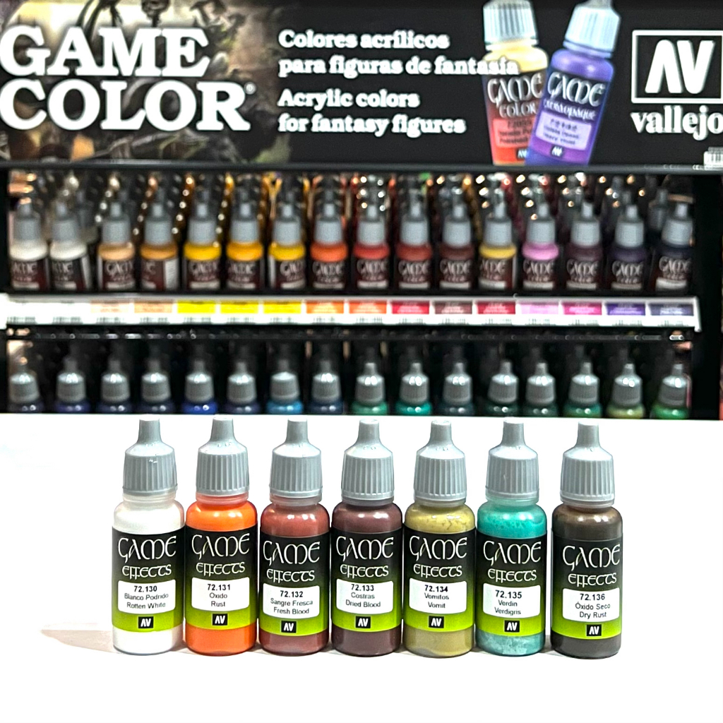 VALLEJO GAME COLOR EFFECT(Weathering) กลุ่มสีเอฟเฟค คราบสนิม ทำเก่า ซี ...
