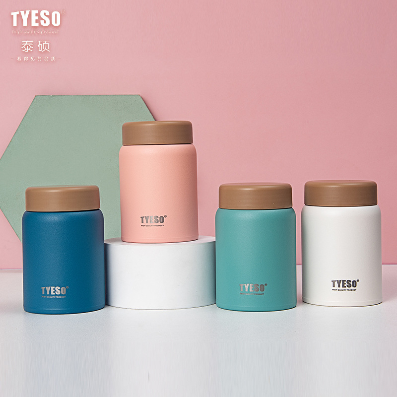 TYESO MINI 2ขนาด 220mlกับ280ml แก้วกระติกแบบพกพาขนาดเล็ก กระบอกน้ำขนาด ...