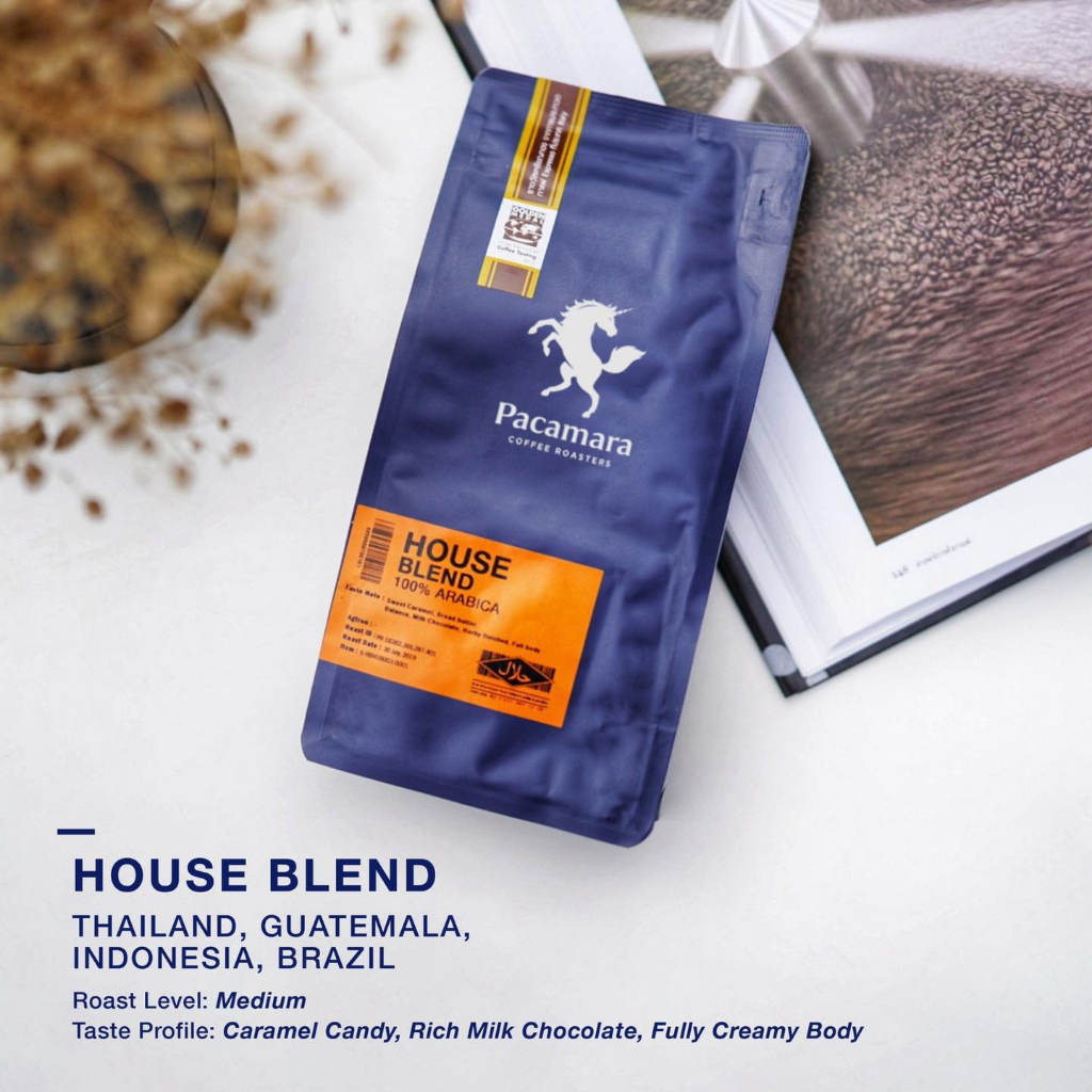 Pacamara House Blend 500g เมล็ดกาแฟไทย+นอก อาราบิก้า 100% คั่วกลาง ขนาดบรรจุ 500 กรัม | Shopee ...