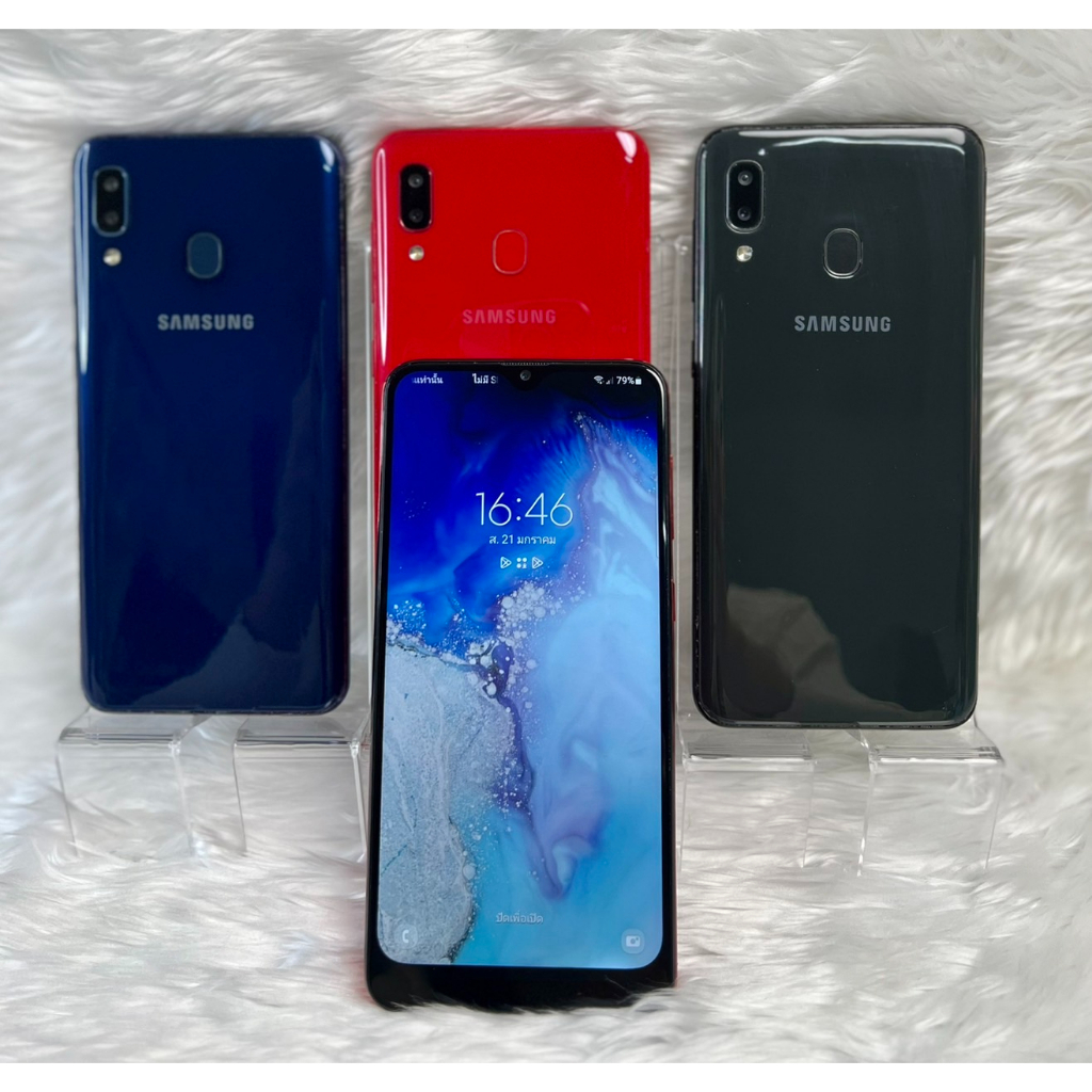 มือถือมือสองรุ่นSUMSUNG A20 สินค้าพร้อมใช้งานสภาพสวย(ฟรีชุดชาร์จ ...
