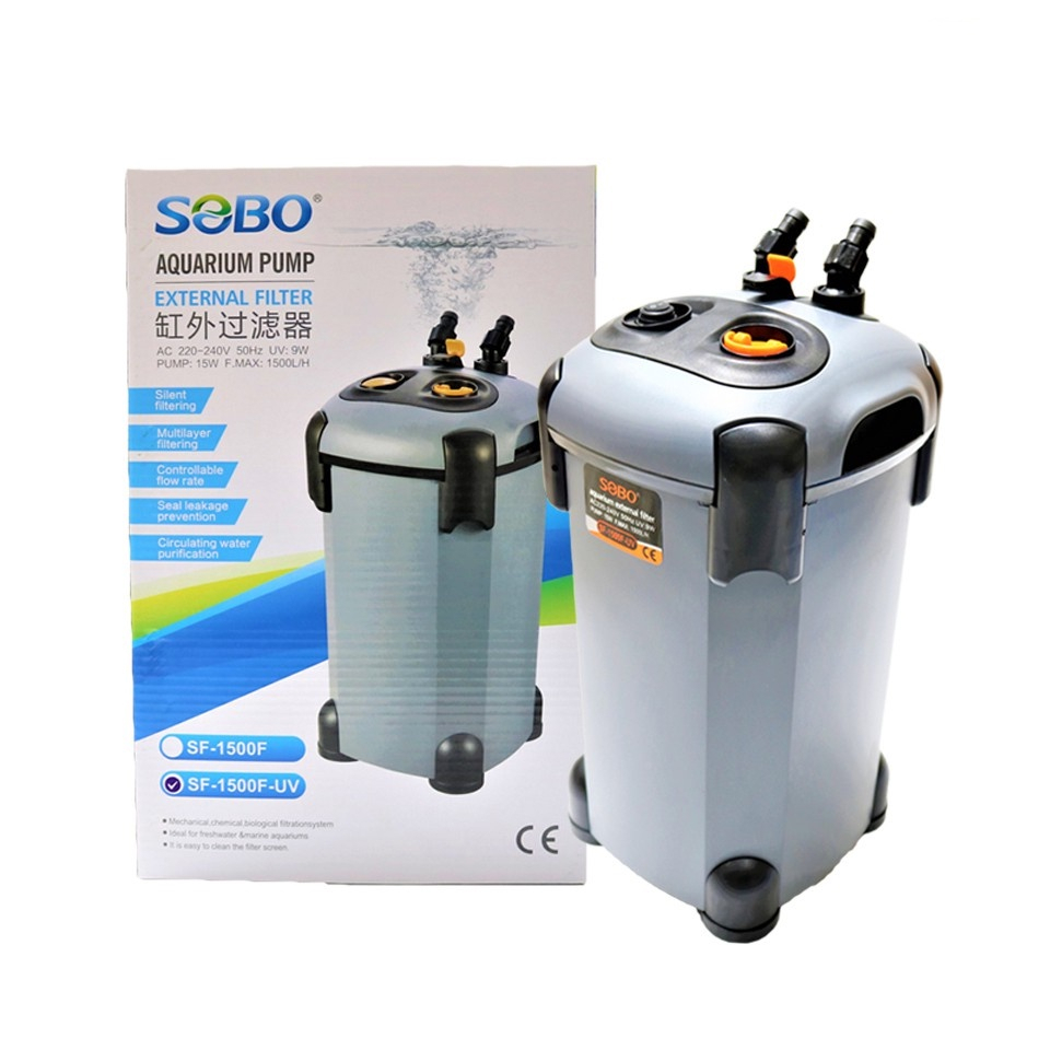 กรองนอก ตู้ปลา SOBO แบบมีหลอดUV มี 4รุ่น SF 850F-UV, 1000F-UV,, 1200F ...
