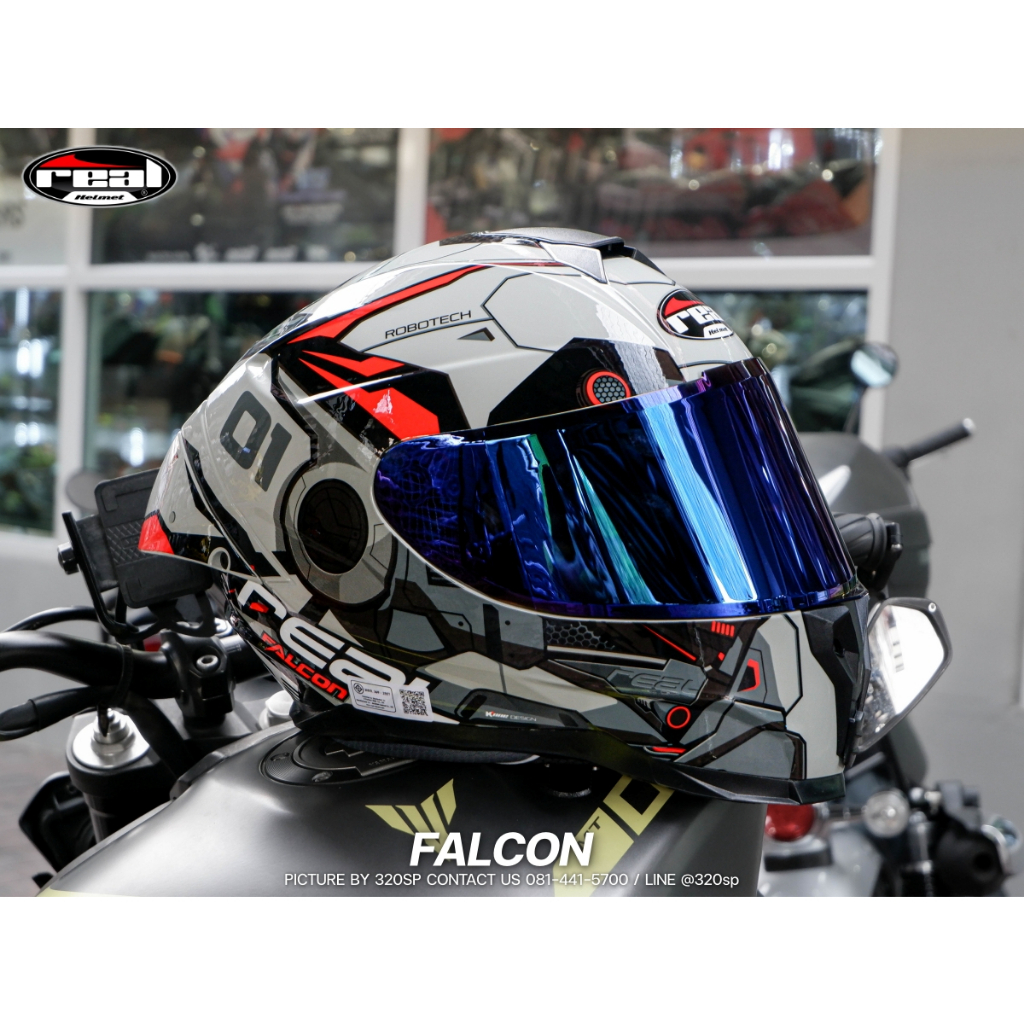 หมวกกันน็อค REAL FALCON FIRE STORM / VICTORY / ICON ส่งไว!! | Shopee ...