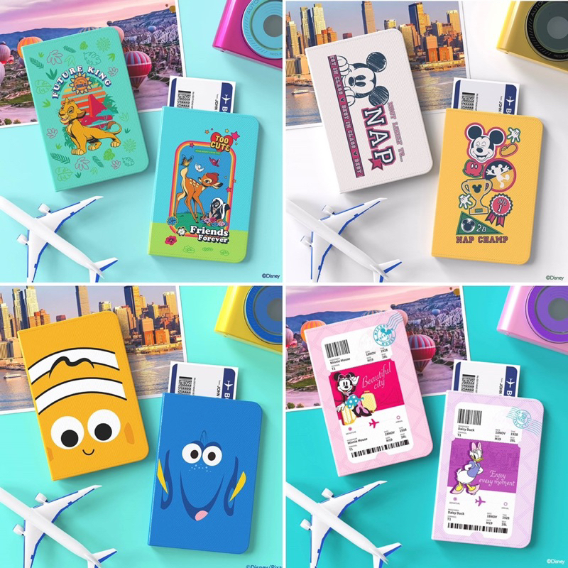 🌈 PreOrder ️ Disney Retrobook RFID Anti-Skimming Passport Case สำหรับ ...