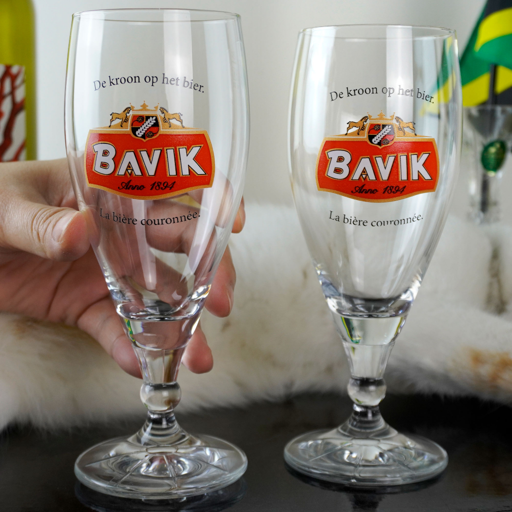 แก้วก้านเบียร์นอก Bavik แท้** จากเบลเยี่ยม 250 ml. | Shopee Thailand